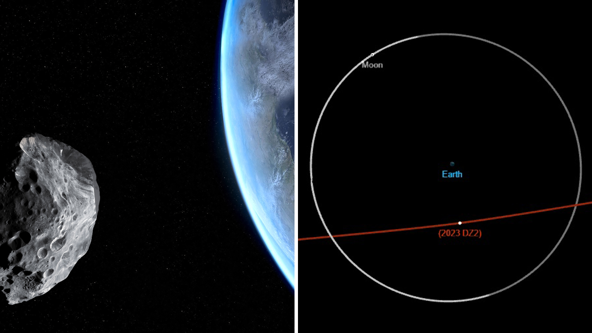 NASA: el asteroide 2023 DZ2 pasará entre la Tierra y la Luna ...