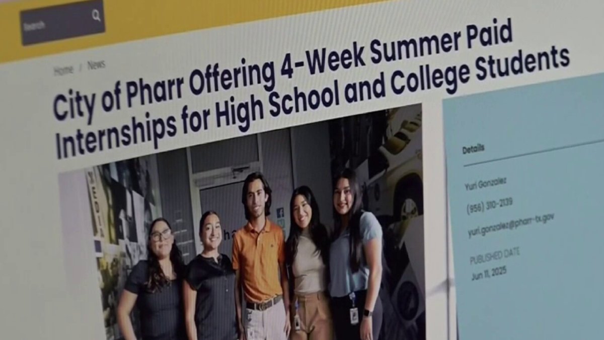 Pharr ofrece pasantías pagadas a estudiantes este verano – Telemundo ...