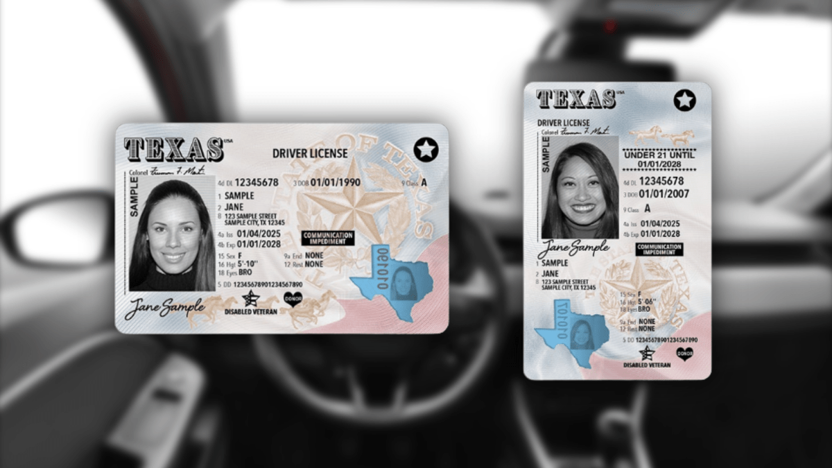 Texas presenta nuevo diseño en licencias de conducir. Así lucen ...